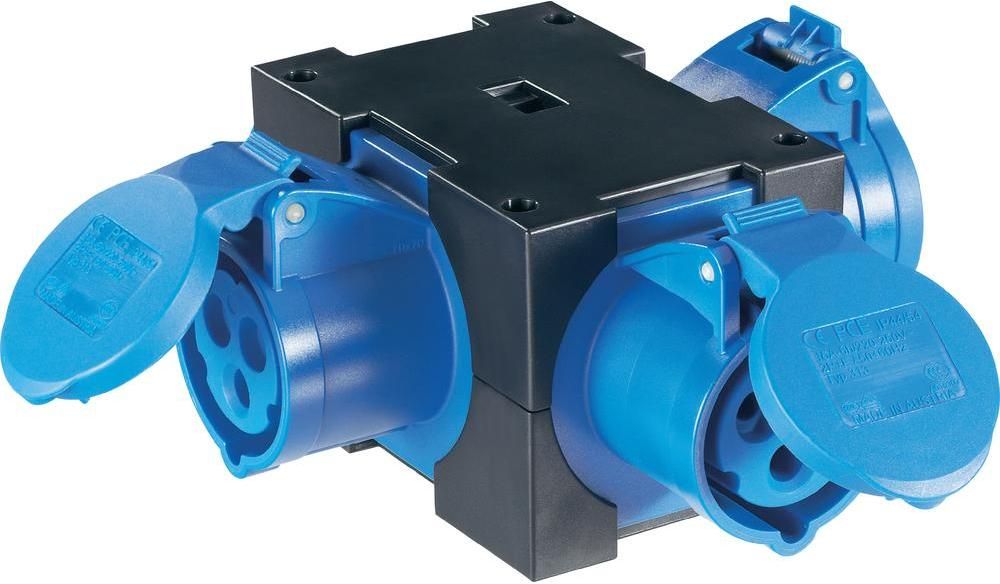 Rozdzielnia Pce Adapter 9430401 230V 16A Ip44 3x Gniazdo Cee 16 CaraA 3 ...