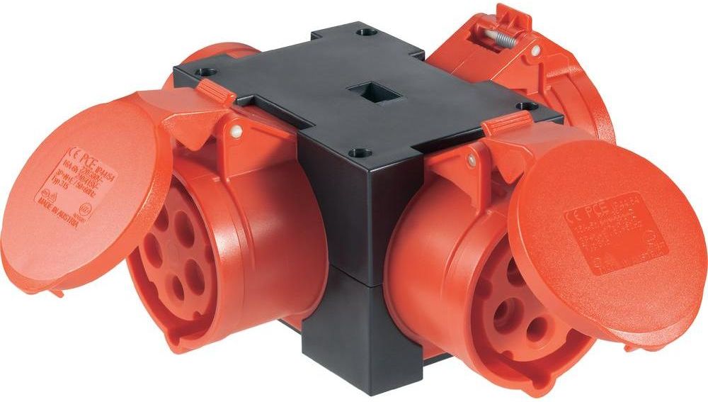 Rozdzielnia Pce Adapter 9430411 400V 16A Ip44 3x Gniazdo Cee 16A 5 ...