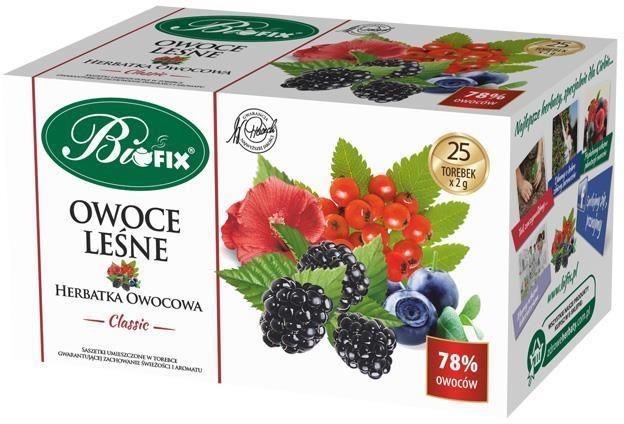 Herbata Biofix Classic Owoce Leśne (25x2g) - Ceny i opinie - Ceneo.pl