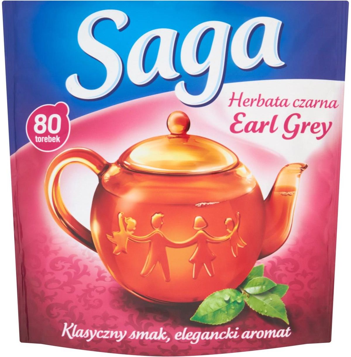 Herbata SAGA Earl Grey Herbata czarna 80 torebek - Ceny i opinie - Ceneo.pl