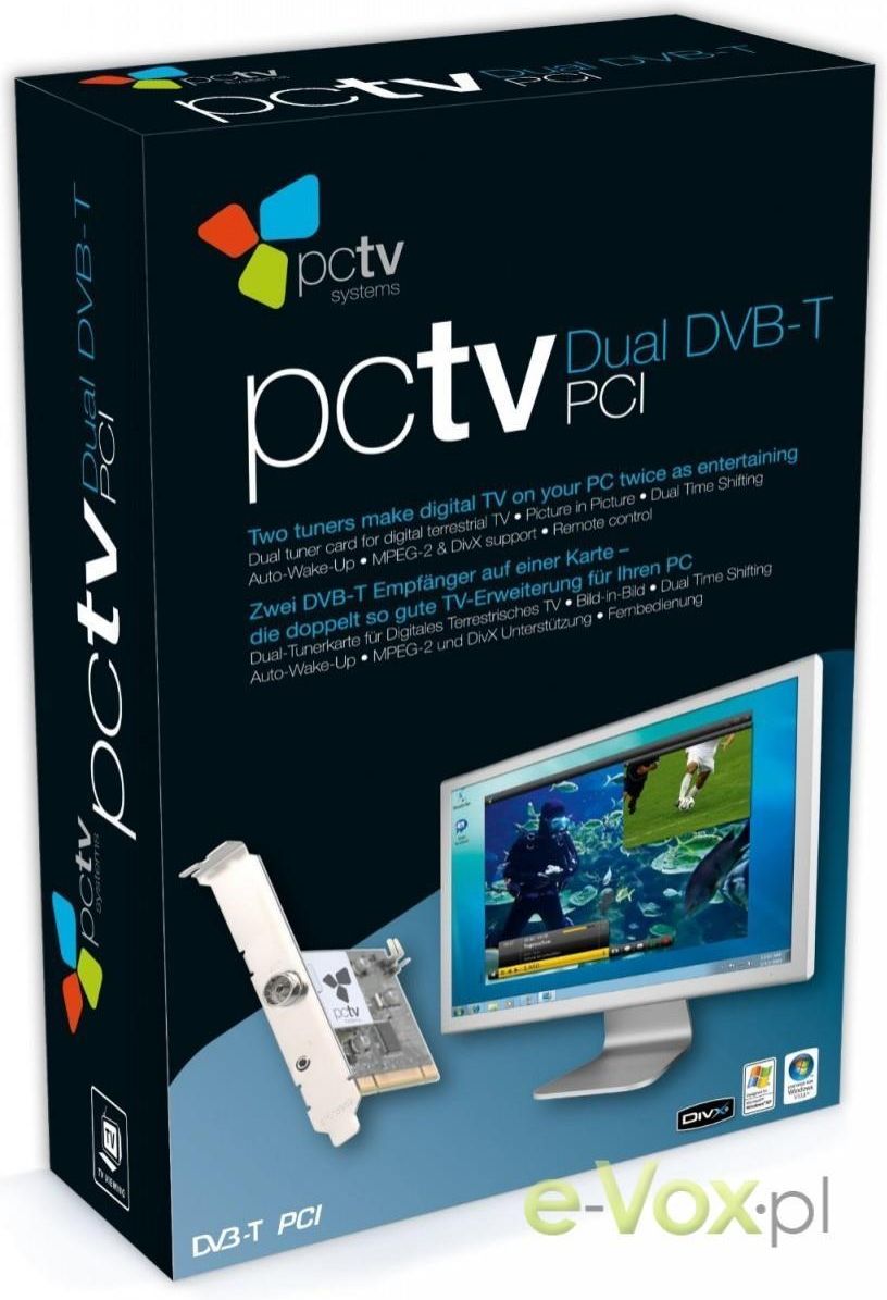 Karta video PCTV Systems Dual DVB-T Pro 2000i DGB PCI (21849) - Opinie ...