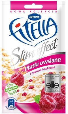 FITELLA Slim Effect Płatki owsiane z mlekiem i malinami 50g - Ceny i ...