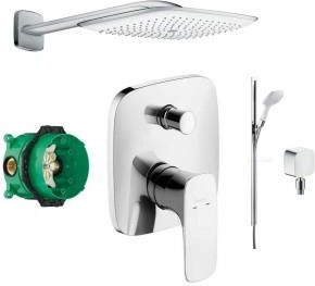 Zestaw prysznicowy Hansgrohe PuraVida podtynkowy z deszczownicą ...