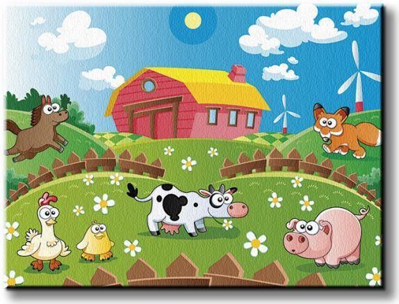 Farma i zwierzaki - Obraz na płótnie CS0673 - Opinie i atrakcyjne ceny ...