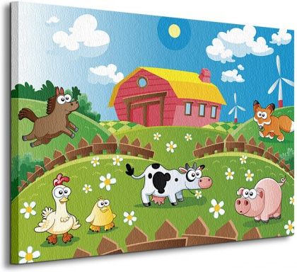 Farma i zwierzaki - Obraz na płótnie CS0673 - Opinie i atrakcyjne ceny ...