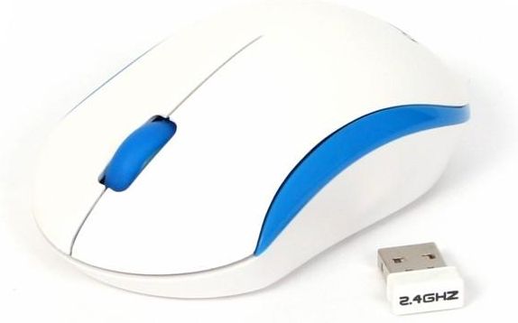 Mysz OMEGA 2.4 GHz Wireless Optical Mouse Biało-niebieski (OM0418WB ...