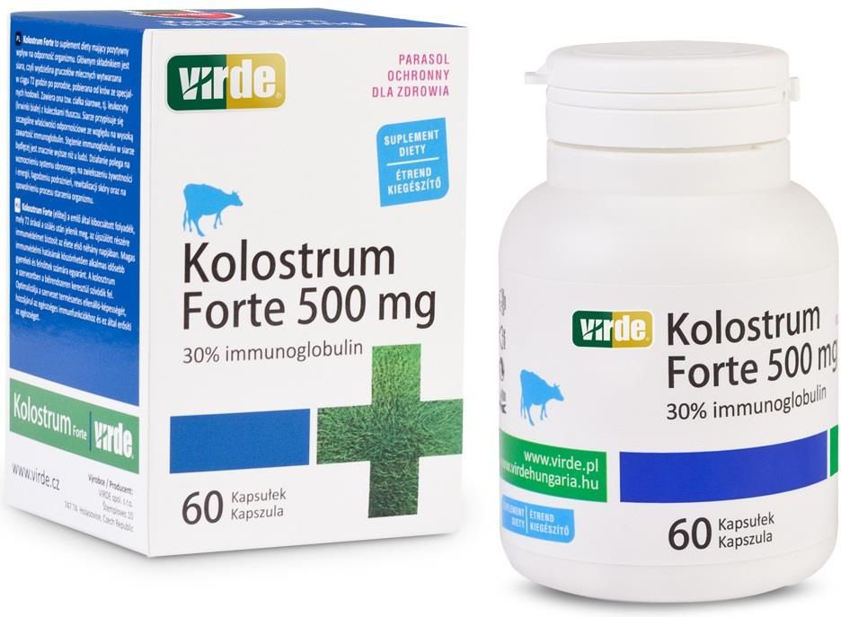Kolostrum Forte 500mg 60 kapsułek - Opinie i ceny na Ceneo.pl