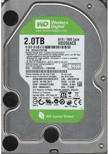 Dysk twardy WD Caviar Green 2TB 3,5 (WD20EACS) - Opinie i ceny na Ceneo.pl