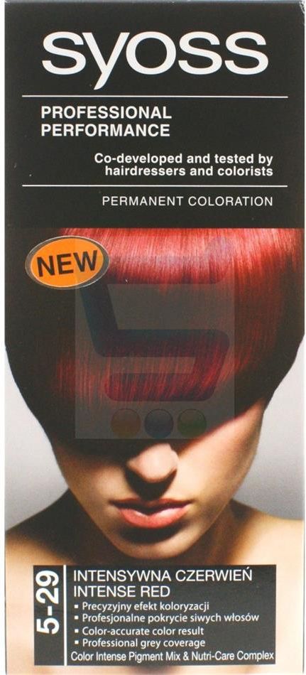 Syoss Professional Performance Farba Do Włosów Intensywna Czerwień 5-29 ...