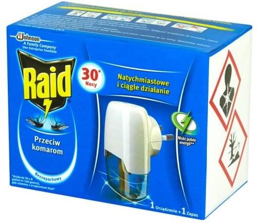 Sc Johnson Raid Elektrofumigator z Płynem Przeciw Komarom 21ml - Ceny i ...