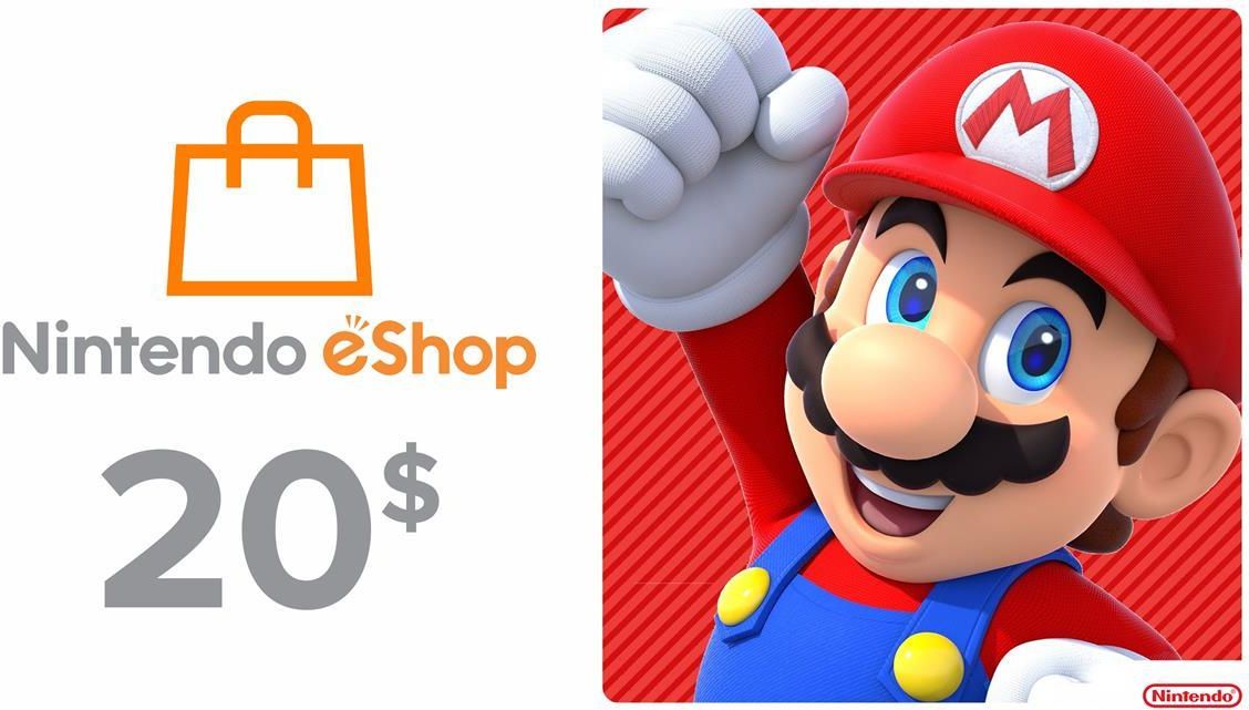 Nintendo eShop 20 USD (Stany Zjednoczone) - Karta Pre-paid ...