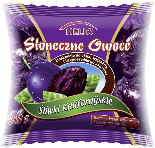 HELIO Słoneczne Owoce Śliwki kalifornijskie 200g - Ceny i opinie - Ceneo.pl