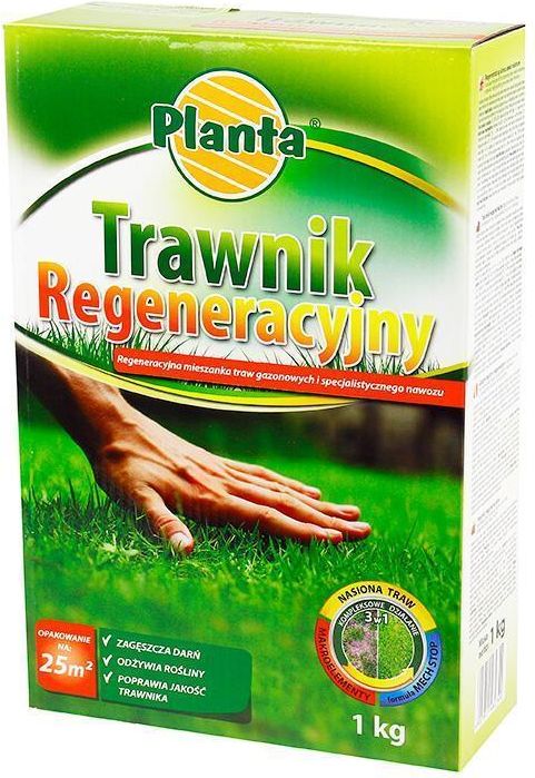 Trawnik regeneracyjny z nawozem (nasiona traw + nawóz ) 1kg - Ceny i opinie - Ceneo.pl