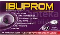 Ibuprom tabl.powl. 0,2 g 20 tabl. - Opinie i ceny na Ceneo.pl
