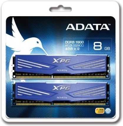 Pamięć RAM ADATA XPG V1.0 8GB (2x4GB) DDR3 1600MHz CL11 (AX3U1600W4G11 ...