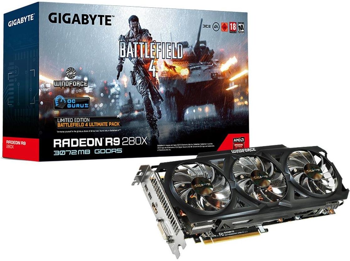 Gigabyte Radeon R9 280X WindForce OC (GV-R928XOC-3GD-GA) - Karta ...