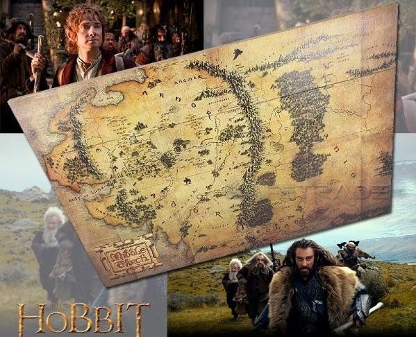 Hobbit - Drewniana Mapa Middle Earth - Ceny i opinie - Ceneo.pl