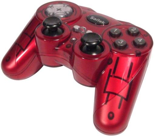 Gamepad SAITEK P580 COLOUR RUMBLE PAD - RED - Ceny i opinie - Ceneo.pl
