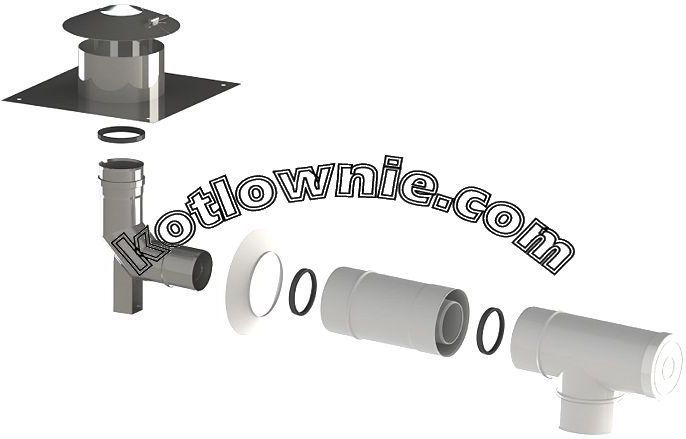 System kominkowy Jeremias Zestaw Bazowy Szacht 80/125 Biały - Opinie i ceny na Ceneo.pl