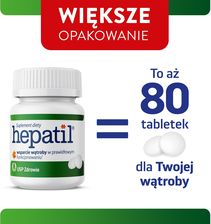 Hepatil 80 tabletek - Opinie i ceny na Ceneo.pl