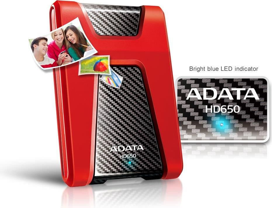 Dysk zewnętrzny Adata HDD HD650 Durable Lite 1TB (Ahd6501Tu3Crd ...