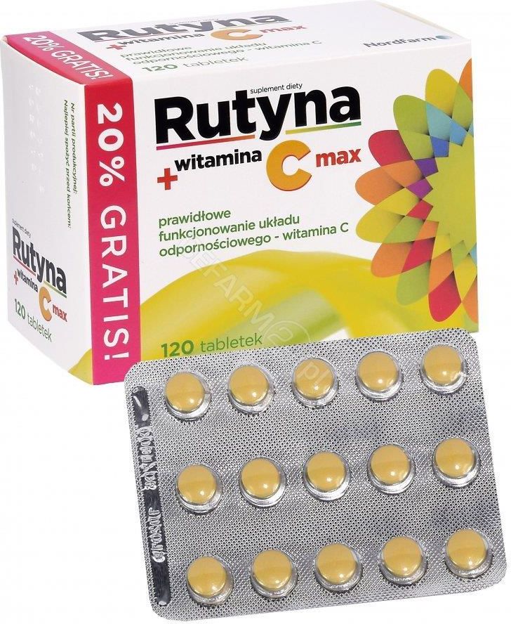 Rutyna + witamina C 120 tabletek - Opinie i ceny na Ceneo.pl