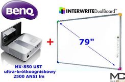 Tablica interaktywna Einstruction Interwrite Dualboard 1279 79 + Benq ...