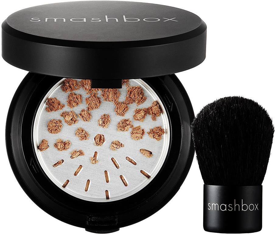 Smashbox Halo Hydrating Perfecting Powder Puder+Pedzel Dark 21g Tester ...