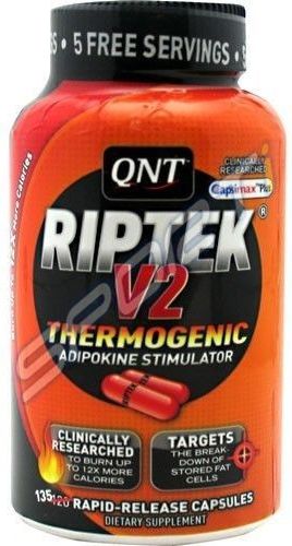 Qnt Spalacz Tłuszczu - Riptek V2 120+15 Kapsułek Reduktor tłuszczu ...