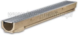 Zestaw odpływowy Mea Odwodnienie liniowe MEALINE S ruszt ze stali ...