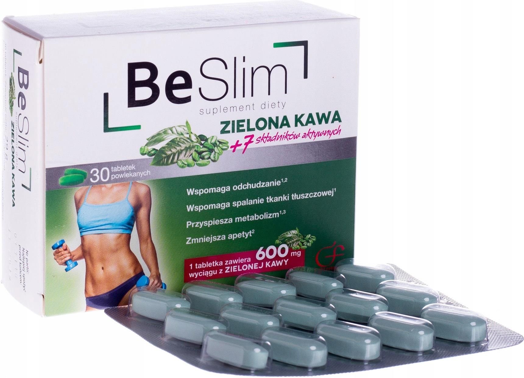 Be Slim zielona kawa 30 tabletek - Opinie i ceny na Ceneo.pl