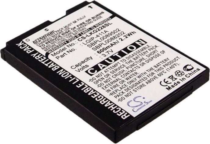 Bateria Cameron Sino LG KG288 / LGIP-411A 600mAh 2.2Wh Li-Ion 3.7V (CS ...