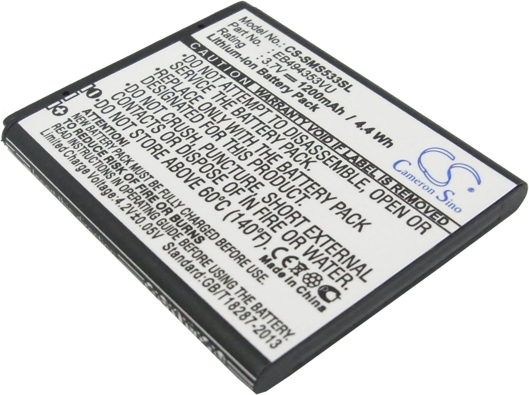 Bateria Cameron Sino Samsung Galaxy Mini / EB494353VU 1200mAh 4.4Wh Li ...