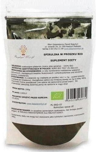 BOGUTYN MŁYN Spirulina w proszku BIO 100g - Ceny i opinie - Ceneo.pl