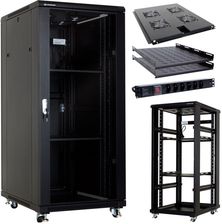 LINKBASIC SZAFA RACK STOJĄCA 27U, 600X800MM, DO MONTAŻU, CZARNA (NCB27 ...