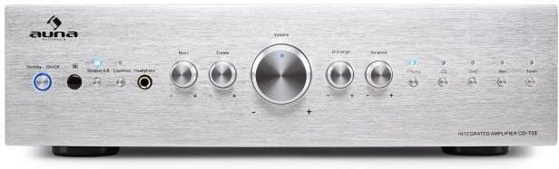 Wzmacmiacz audio AUNA AV2-CD708 Silver - Opinie i ceny na Ceneo.pl