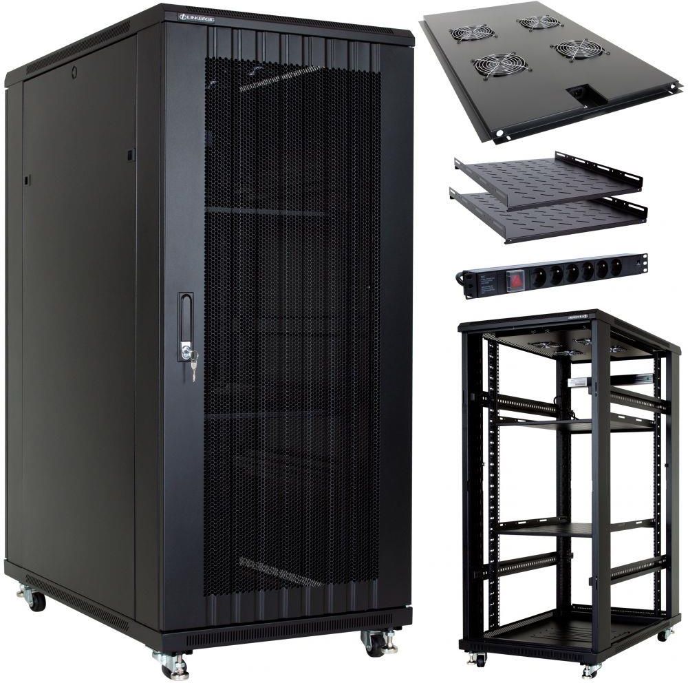 LINKBASIC RACK CABINET 27U 1000MM BLACK (NCB27-610-IFA-C) - Opinie i ...