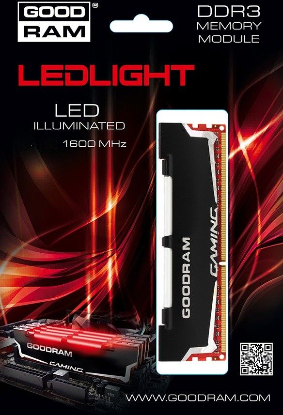 GOODRAM DDR3 LED 16GB/1600 2*8GB CL10-10-10-28 (GL1600D364L10/16GDC ...