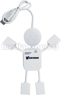 VAKOSS 4 PORT USB 2.0 HUB (TC-239UW) - Opinie i ceny na Ceneo.pl
