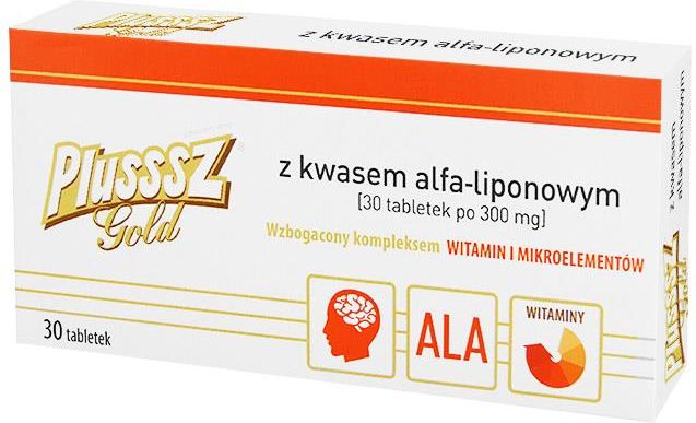 Plusssz Gold z kwasem alfaliponowym, 30 tabletek - Opinie i ceny na ...