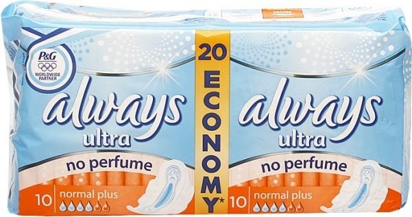 Always Ultra Normal Plus No Perfume podpaski 20 szt. - Opinie i ceny na ...