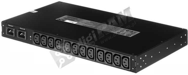 Listwa zasilająca APC ATS RACK 10A/230 C14 IN, 12XC13 OUT (AP7721 ...