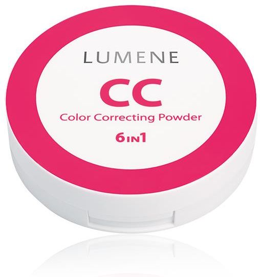 LUMENE CC Color Corecting Powder Puder CC matujący LIGHT MEDIUM ...