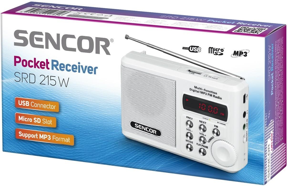 Radio Sencor SRD 215 W biały - Opinie i ceny na Ceneo.pl