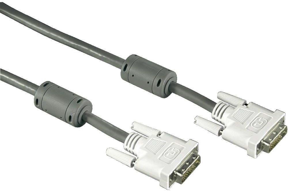 Hama DVI-Kabel przyłączeniowy złącze męskie DVI 18+1-pin do złącze ...