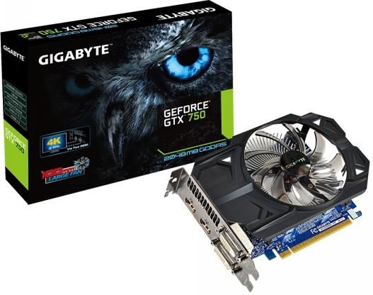 Gigabyte GeForce GTX 750 Ti WindForce II OC 2GB (GV-N75TWF2OC-2GI ...