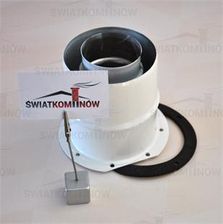 System kominkowy Termet Jeremias Adapter Turbo 60/100 Na 60/100 Złączka Do Kotła ...