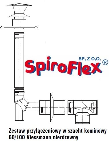 System kominkowy Viessmann Spiroflex Zestaw Inox 60/100 W Szacht Kominowy Do Kotłów ...