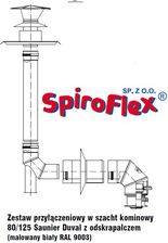 System kominkowy Saunier Duval Spiroflex Biały 80/125 Zestaw W Szacht Kominowy Z Odskraplaczem ...