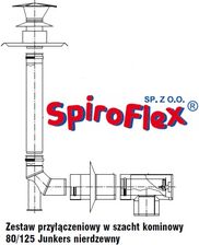 System kominkowy Junkers Spiroflex Zestaw Inox 80/125 W Szacht Kominowy Do Kotłów ...